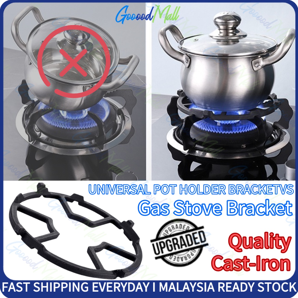 Buy 1 Free 1 Cast Iron 8 Groove Ring Universal Stove Rack Iron Stovetop ...