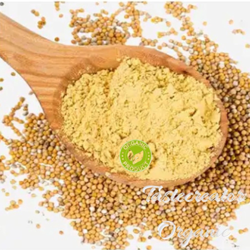 Mustard Powder 100g - 1000g 黄芥末粉 Serbuk Biji Sawi Kuning Herbs & Spices ...