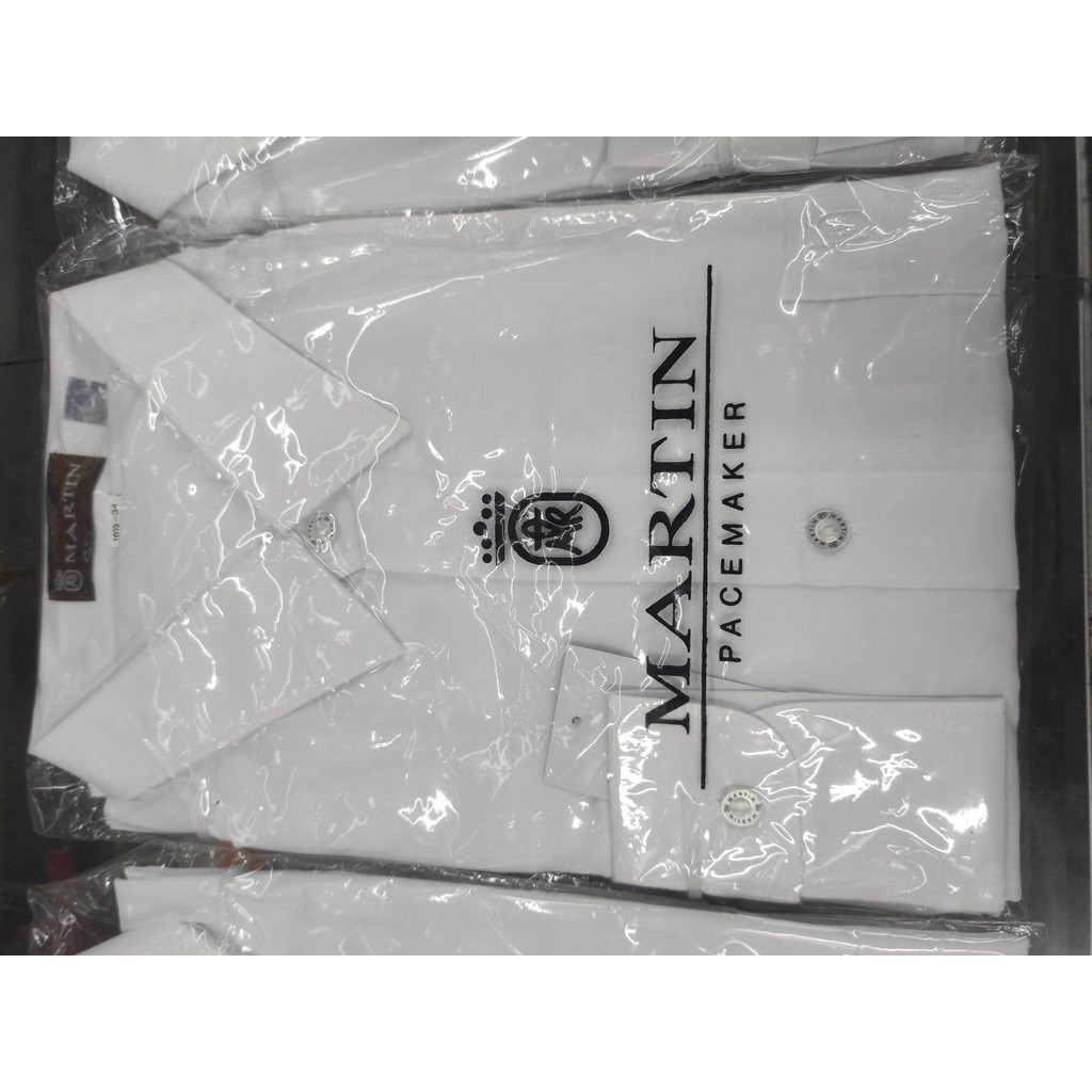 MARTIN PACEMAKER SHIRTS L/SLEEVE WHITE | Shopee Malaysia