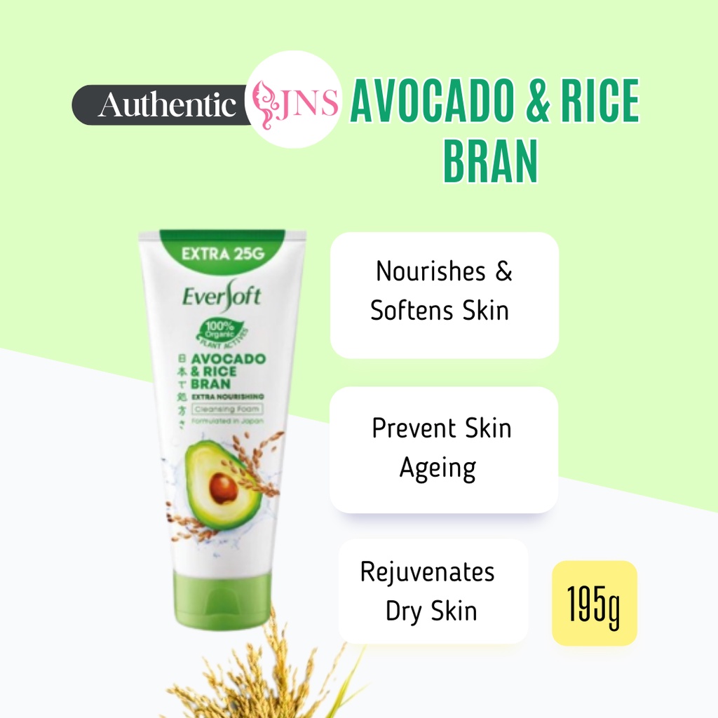 Eversoft Avocado Cleanser Foam /Eversoft Facial Wash/ Eversoft Facial ...