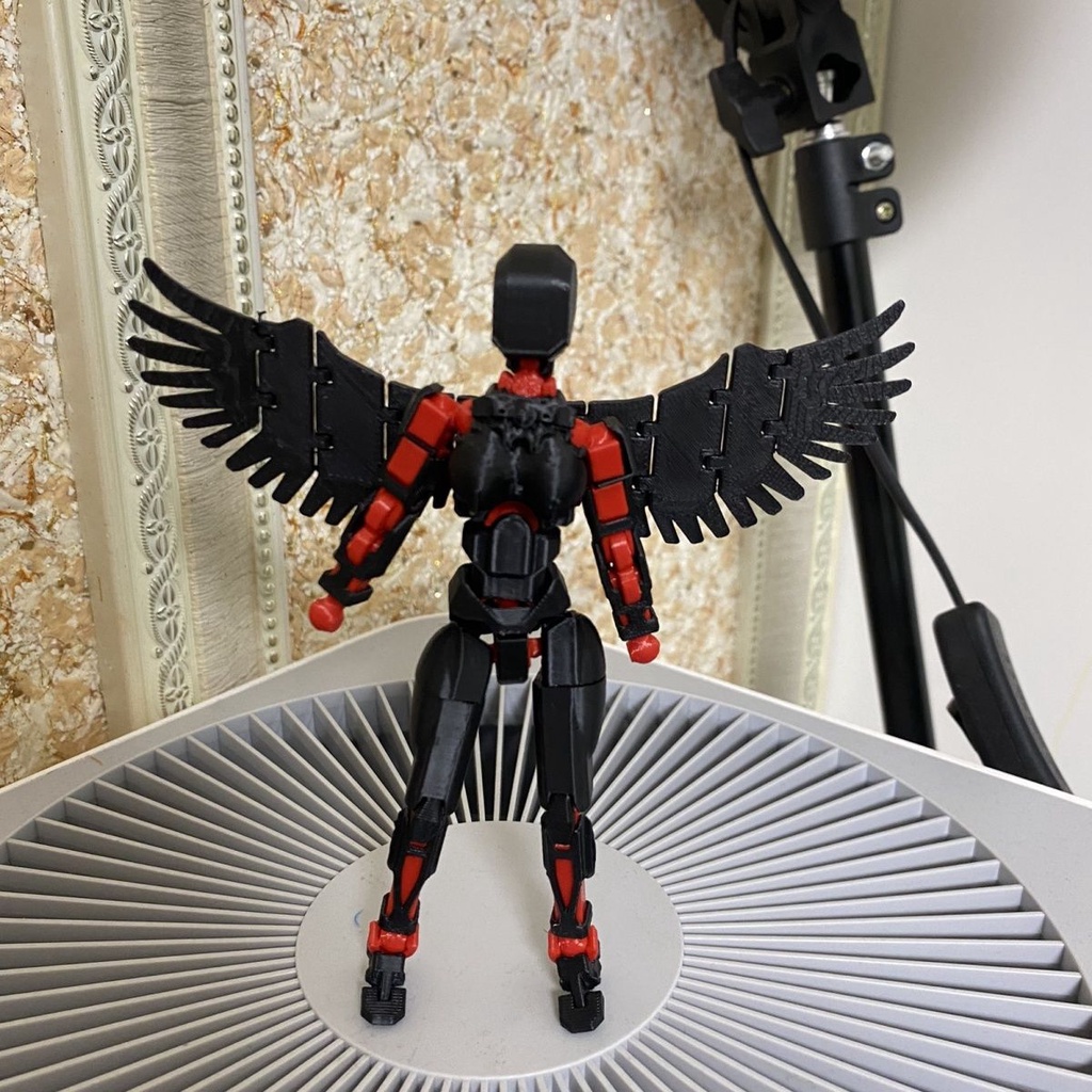 3d Printing Action Figure Lucky 13 Upgraded Female Version Angel Wings ...