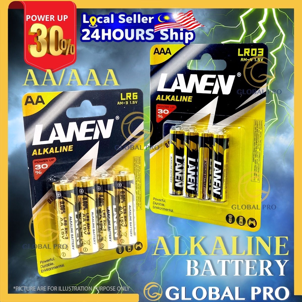 1.5V AA / AAA Battery Alkaline Battery Bateri Tahan Lama Torchlight ...
