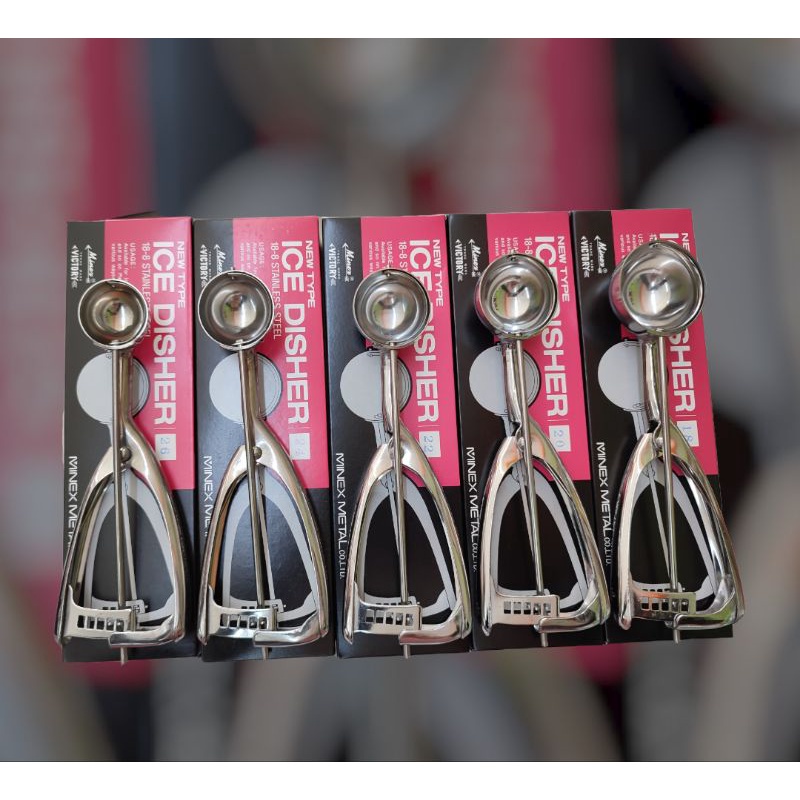 MINEX Sebaguna Aiskrim Skop/ HEAVY DUTY ICE CREAM SCOOP / STAINLESS ...