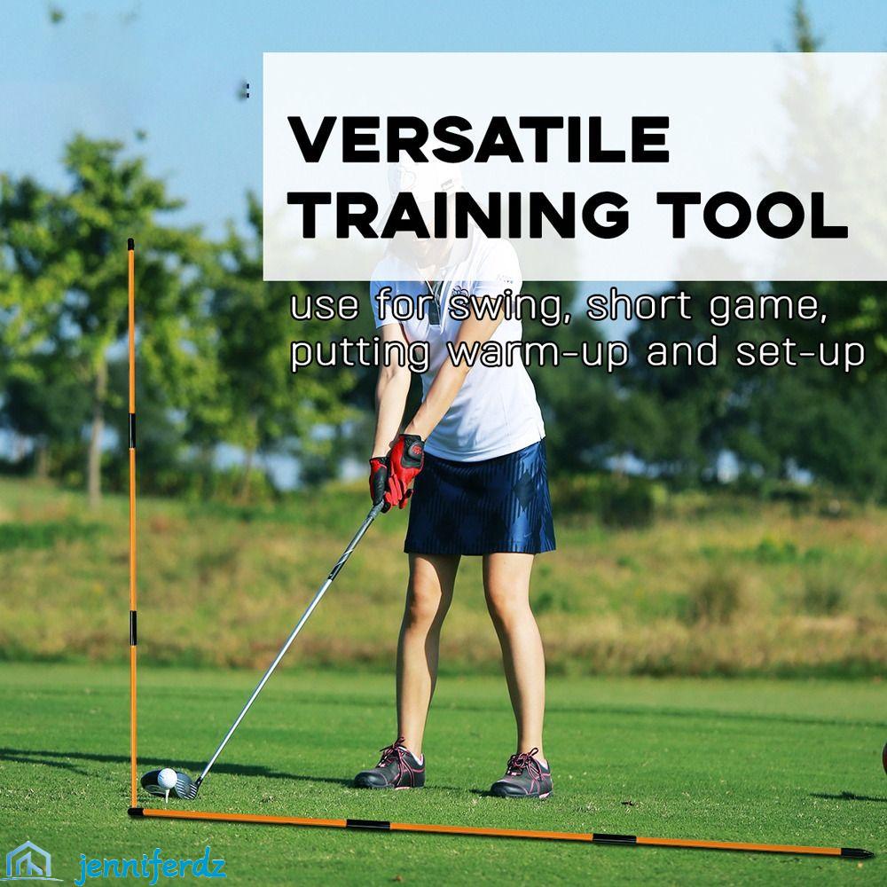 JENNIFERDZ Golf Alignment Sticks, Folding Collapsible Golf Practice ...