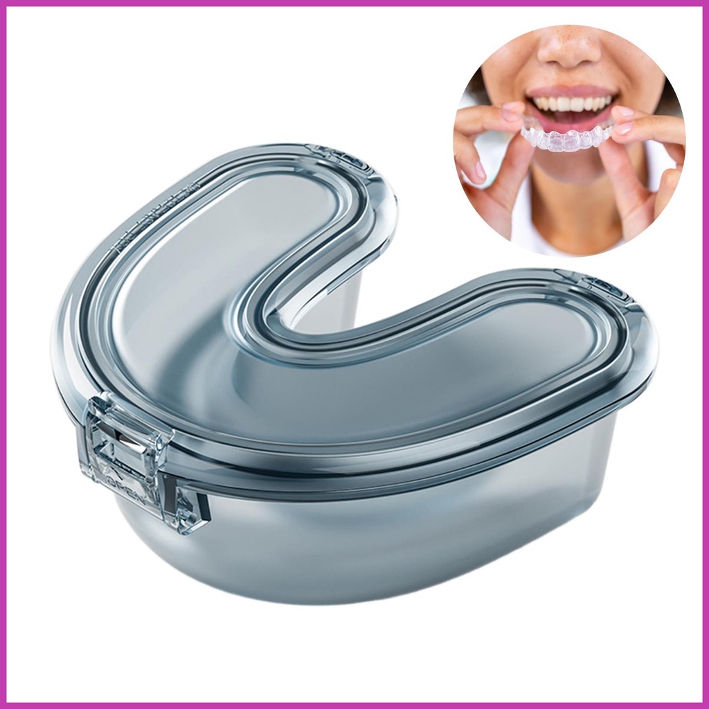 Mouth Guard Container U-Shaped Case for Retainers Portable Aligner Case ...