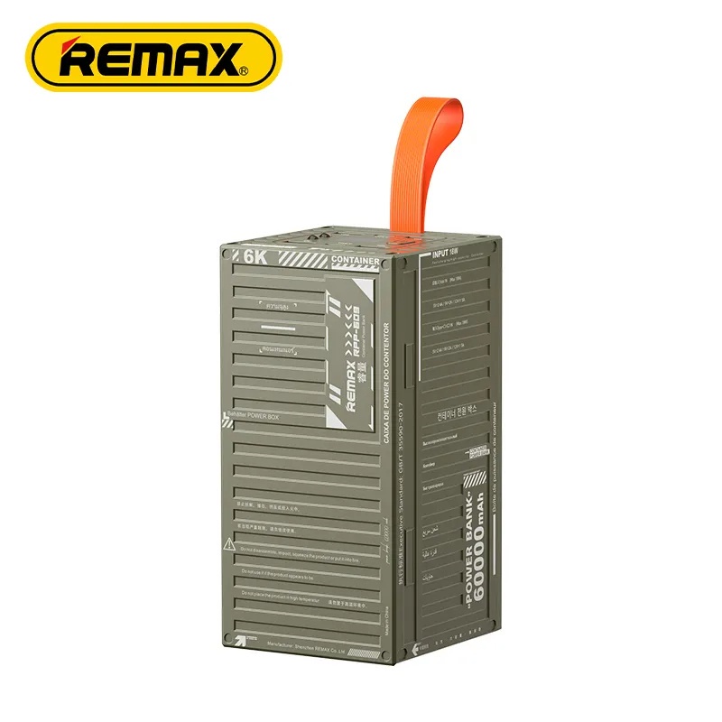 Remax Container Series 20W+22.5W Rpp-609 60000Mah Outdoor High Capacity Power Bank With Led ...