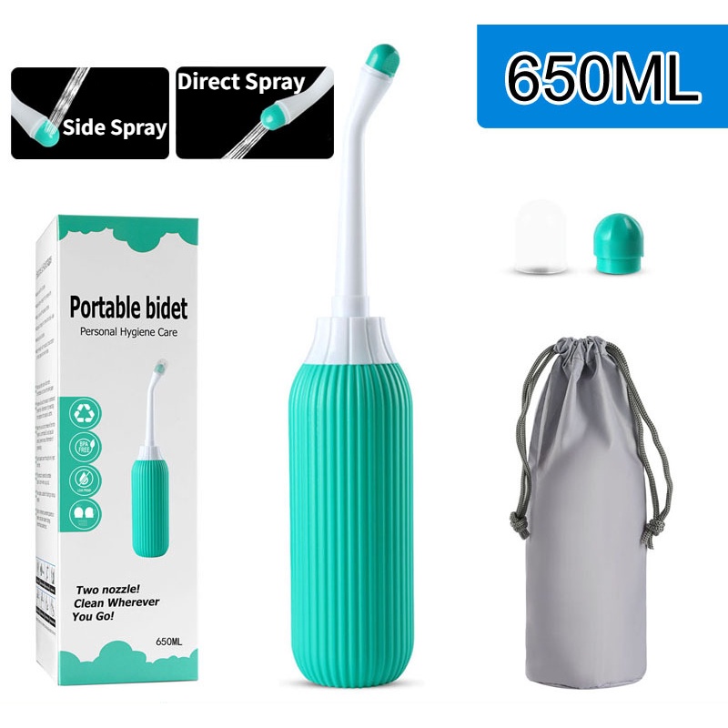 650ML Portable Travel Hand Held Bidet Sprayer Personal Cleaner Hygiene Bottle Spray Washing Baby ...