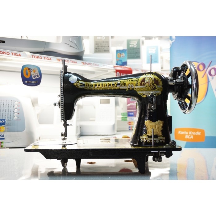 MESIN Butterfly JA-1 Traditional Sewing Machine/JA1-1 (Black Head ...