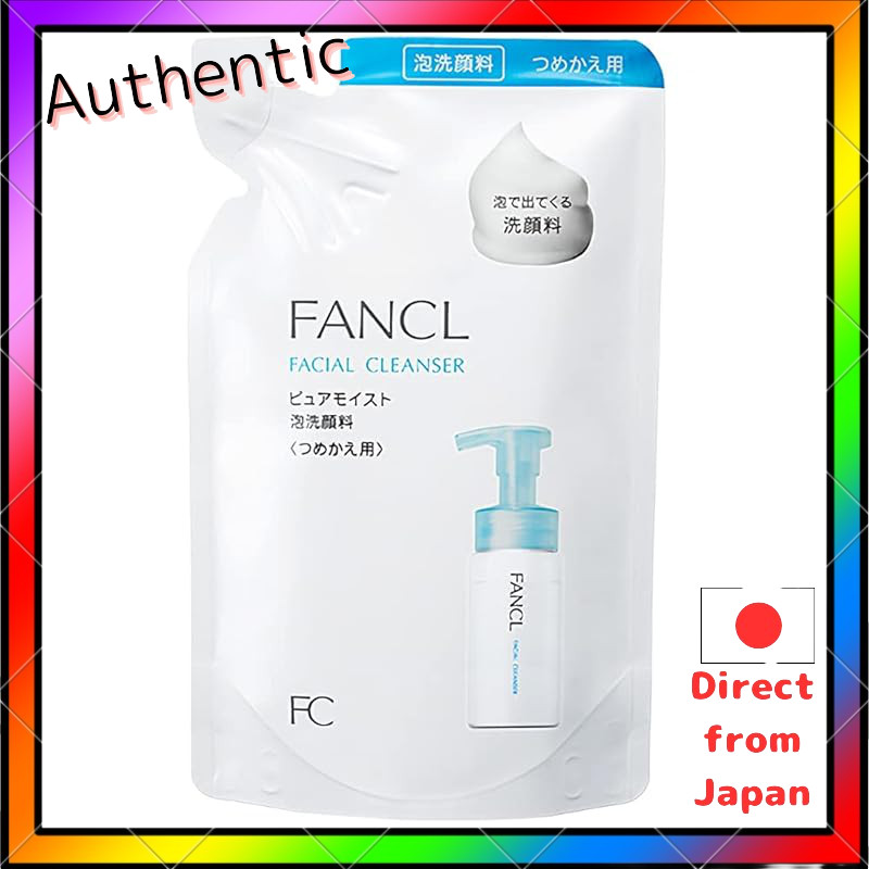 FANCL Pure Moist Foaming Cleansing Wash [Refill] - Gentle Foam Cleanser for Sensitive Skin with ...