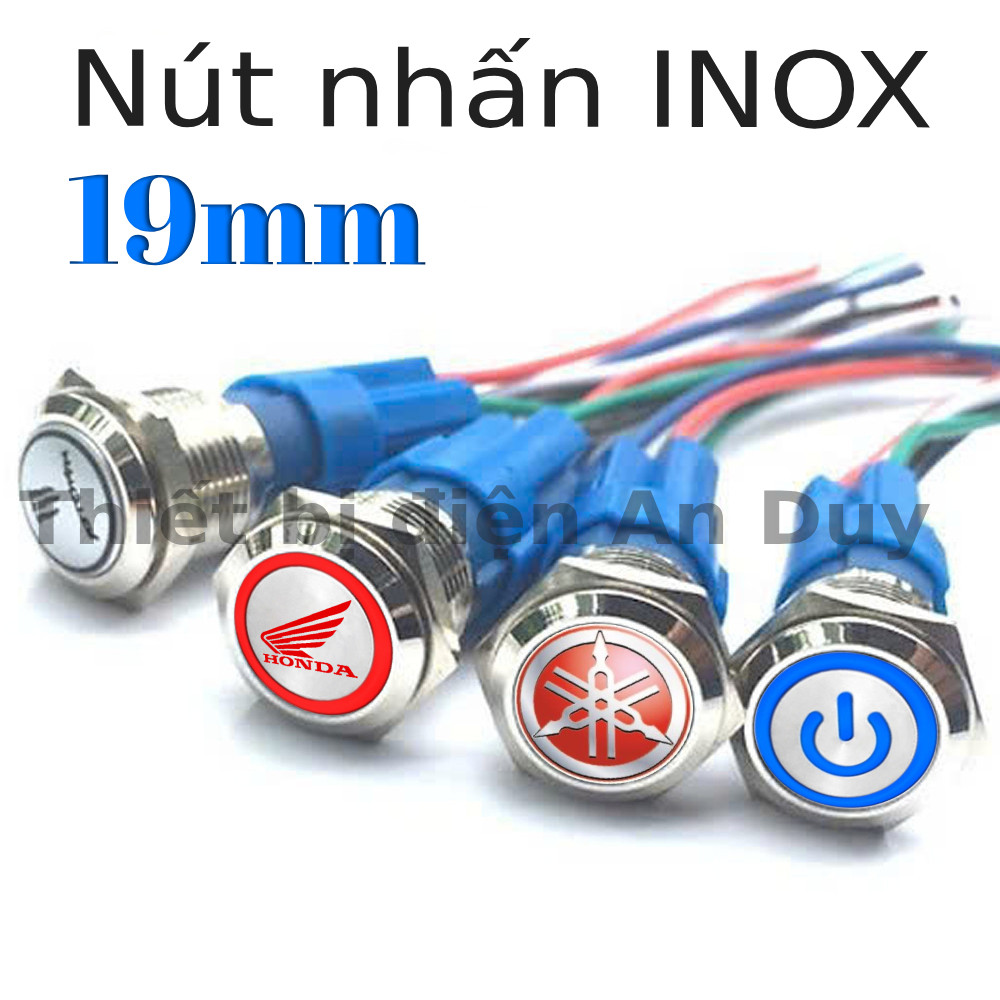 Push button 19mm, Push button, Open trunk with LED light (Voltage 5V ...