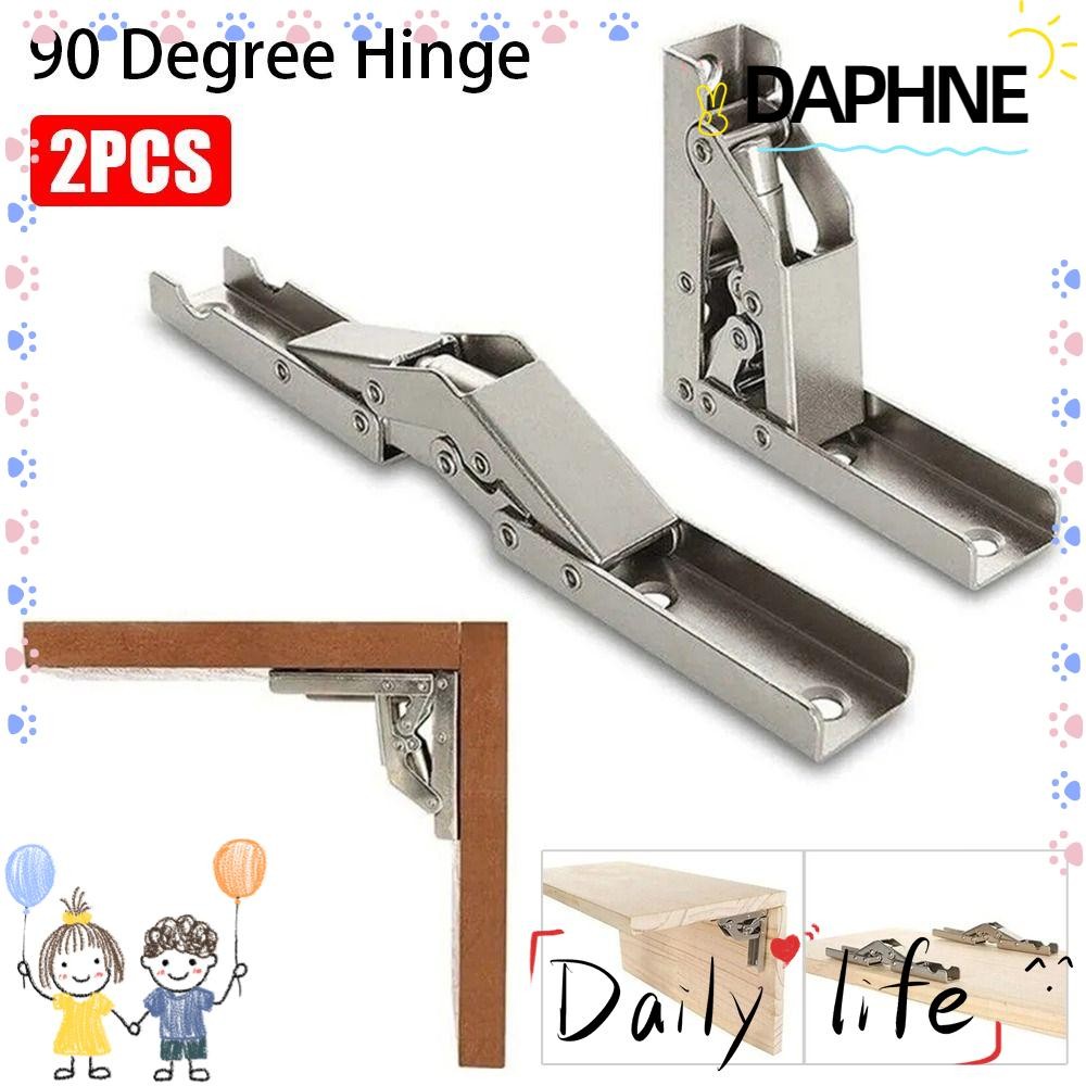 DAPHNE-HOME 2Pcs Cabinet Door Hinge, Furniture Hardware Steel Plate 90 ...