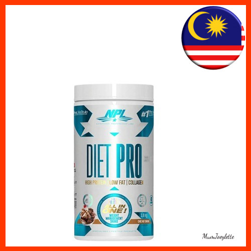 SALE NPL Diet Pro Whey Protein with Collagen, L-Carnitine, Fibre, BCAA - 4lbs/2lbs (1.8kg/908g ...