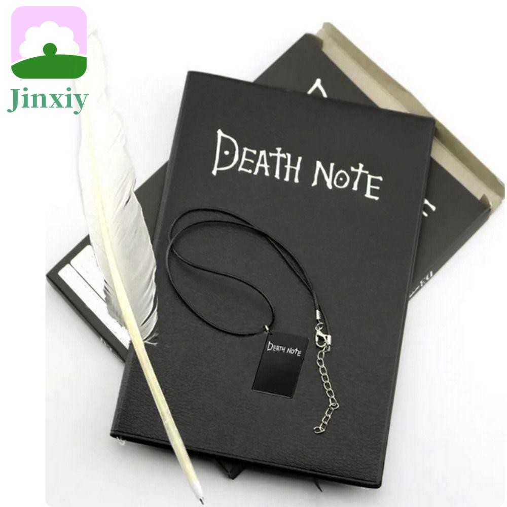 JINXIY Death Note Notebook Set, Soft Leather Cover A5 Leather Notepad ...