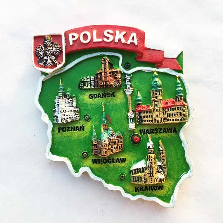 Landmarks, tourist maps, creative souvenirs, magnetic stickers ...