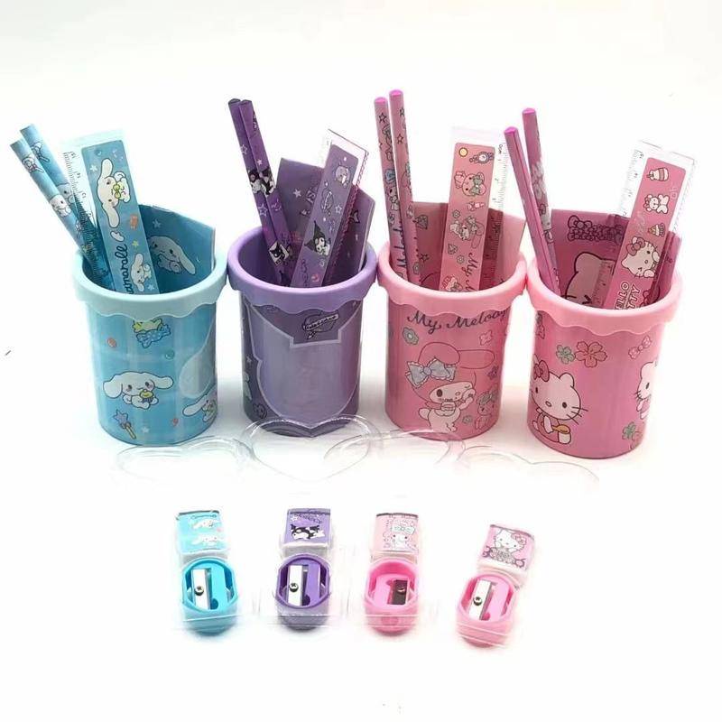 7 in 1 Sanrio Mymelody Kuromi Cinnamoroll Cartoon Animals Pen holder ...