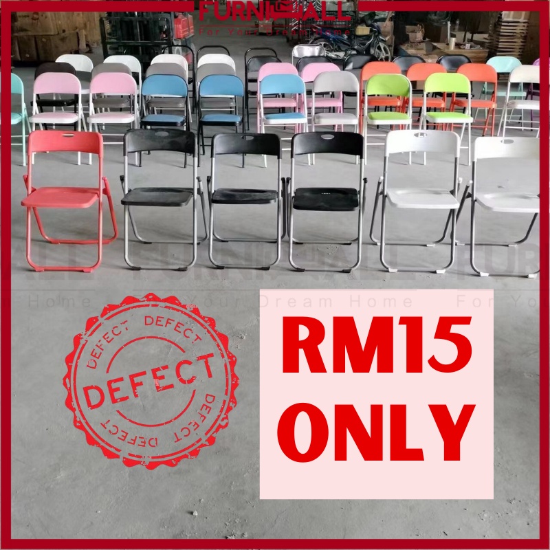 FURNIMALL **Offer Price Defect Items** Foldable Chair With Random Color ...
