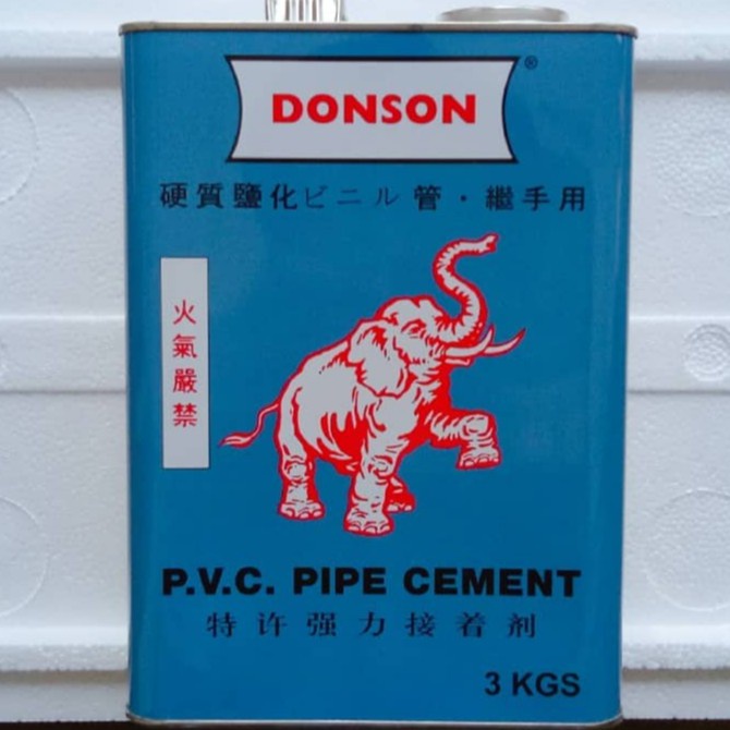 Donson Solvent Cement Gum PVC Pipe Glue pvc gum 3kg 3L | Shopee Malaysia