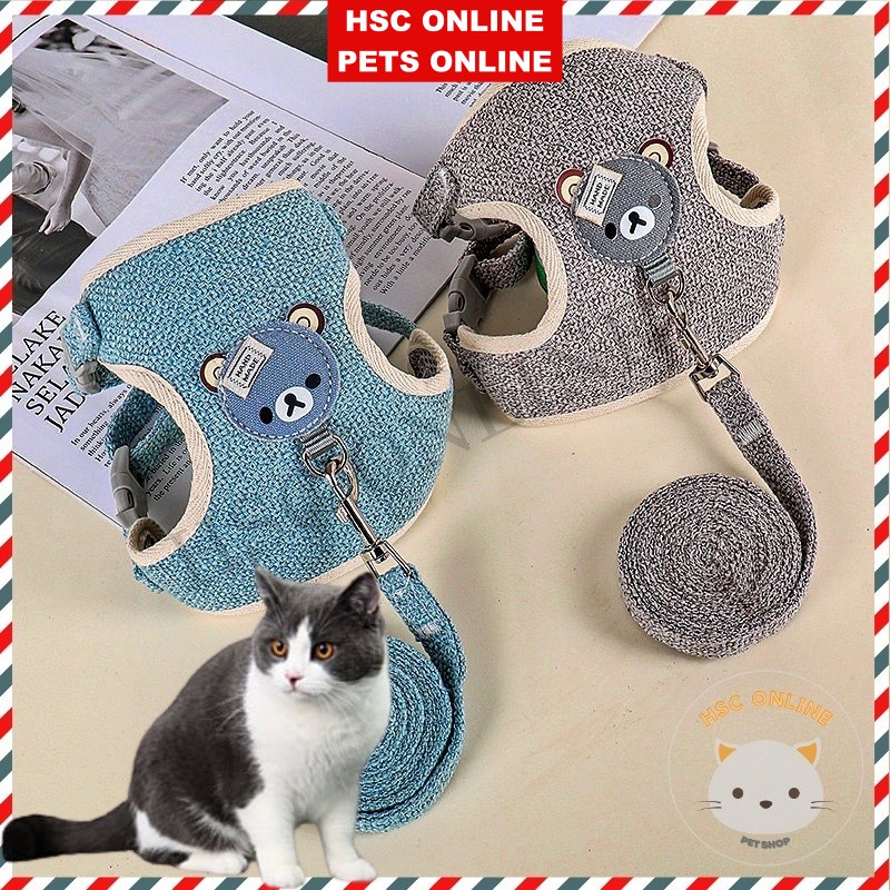 Tali Kucing Berjalan Murah Pet Harness Lead Dog Harness Lead Cat Rope ...