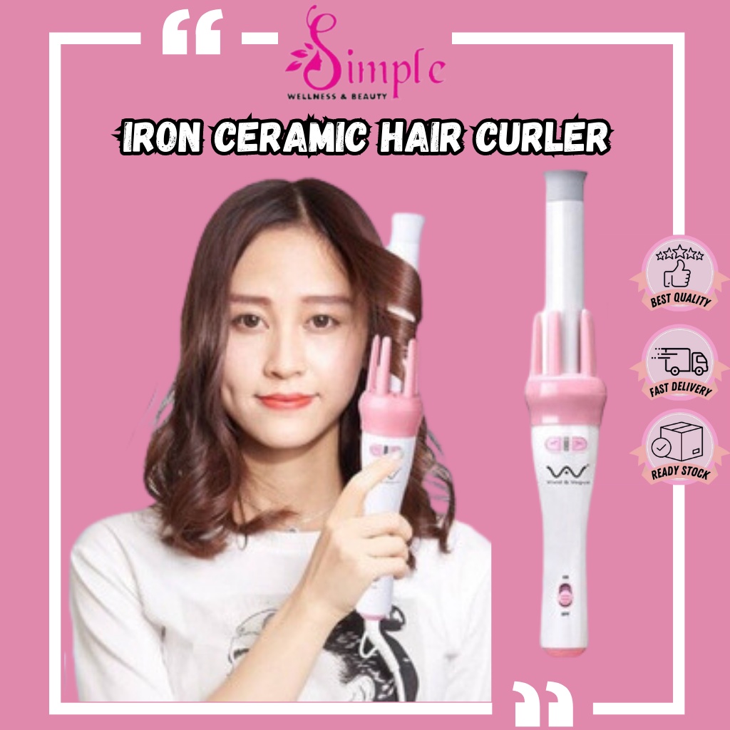 Vivid & Automatic Iron Ceramic Auto Hair Curler Hair Styling Hair ...