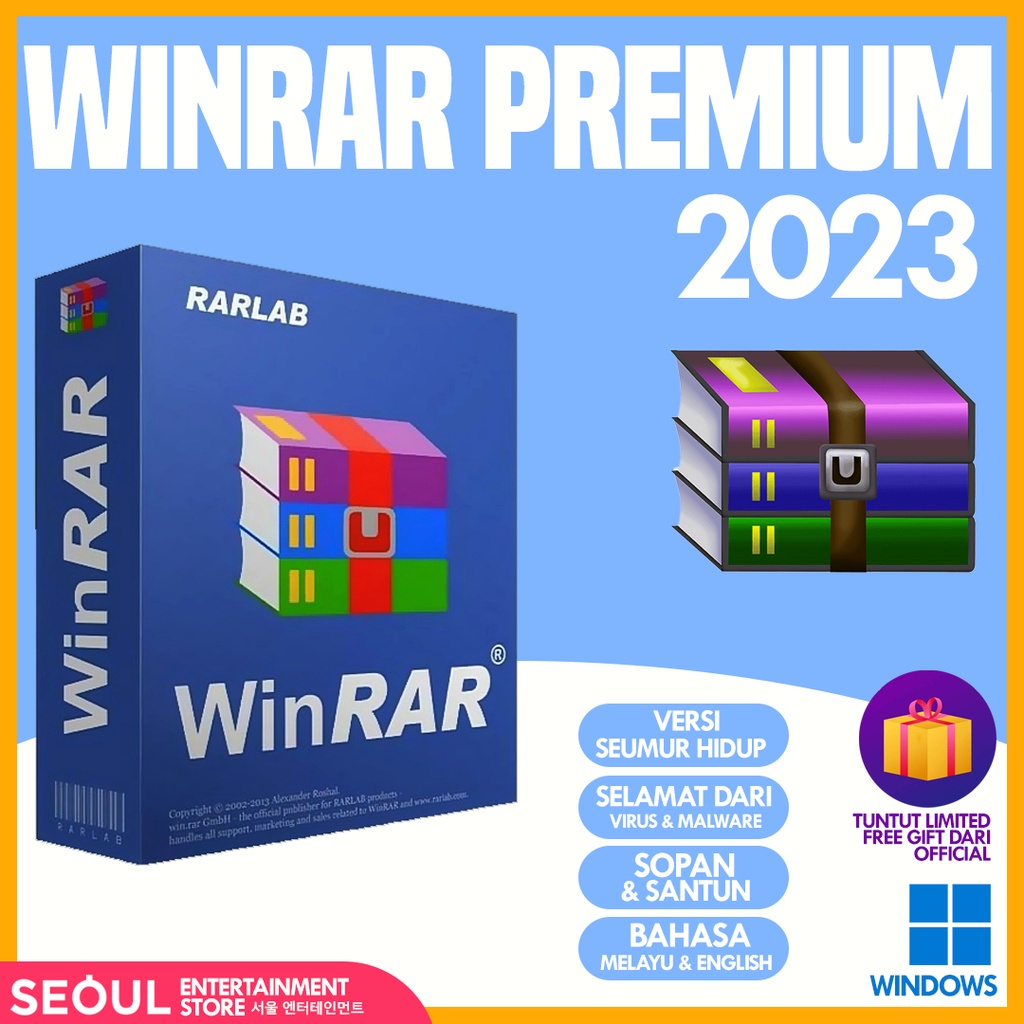 WINRAR WINDOWS PC 🎇 LIFETIME PREMIUM 🎇 EASY INSTALL 🎇 FAST DELIVERY 🎇 SAFE | Shopee Malaysia