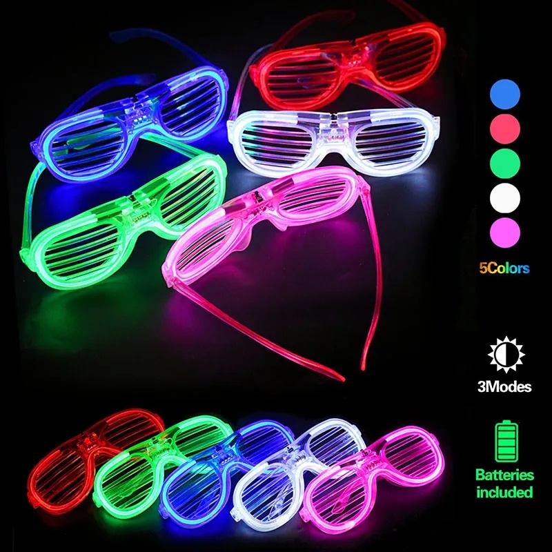 Glow in The Dark Led Glasses Light Up Party Glasses for Kids Adults ...