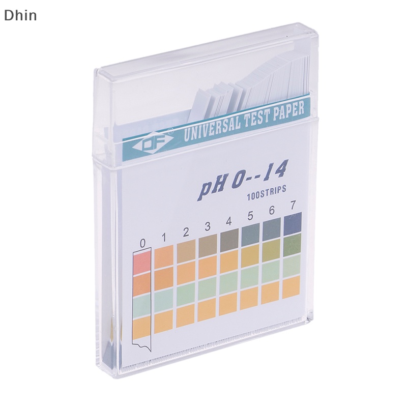 [Dhin] 100Pcs 0-14 PH Test Strips Litmus Paper Universal Alkaline Acid ...