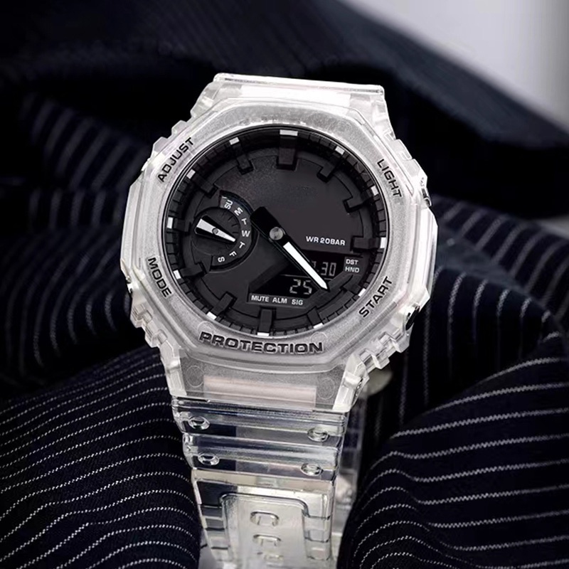 Octagonal Dial Men's Watch Shockproof Multifunctional Dual Screen Men's ...