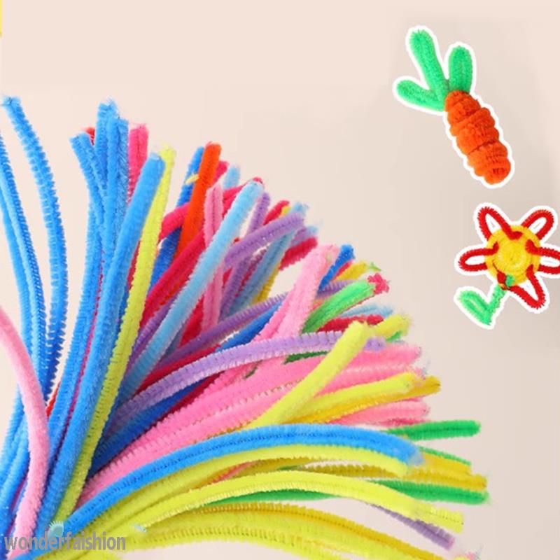 100PCS Pipe Cleaner Rod Diy Craft Chenille Sticks Chenille Stems ...