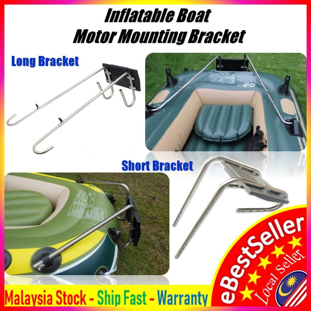 Outdoor Inflatable Boat Kayak Motor Mounting Bracket Rack Kit Assembly ...