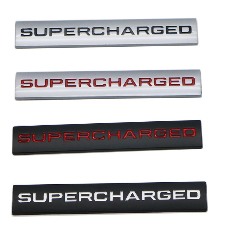 2024 NEW 2023 3d Metal Supercharged Chrome Emblem Badge Car Sticker for ...