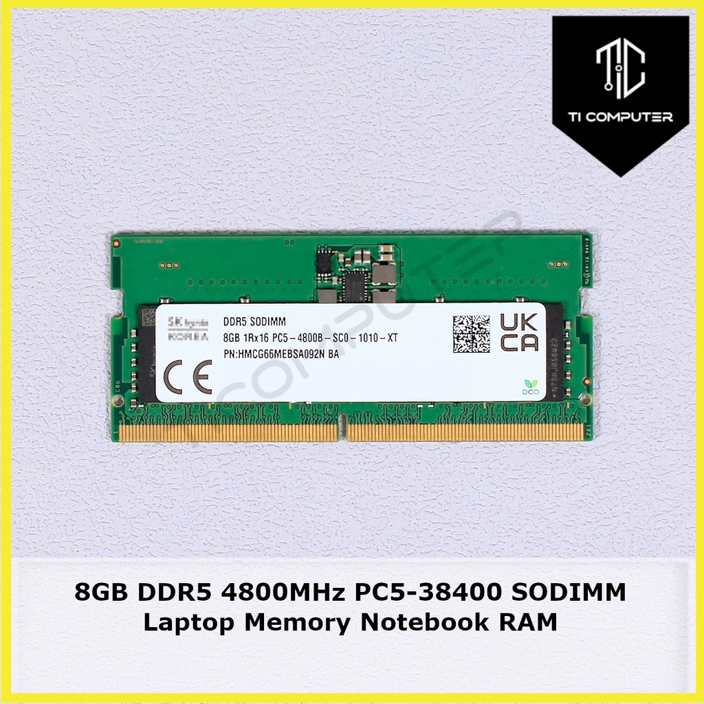 Used 8GB DDR5 4800MHz PC5-38400 SODIMM Laptop Memory Notebook RAM ...