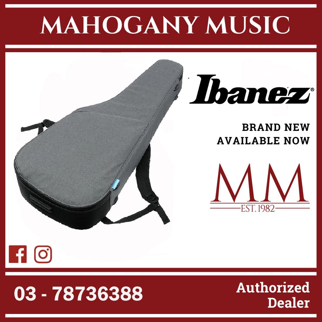 Ibanez IAB724-CGY POWERPAD ULTRA Gig Bag for Acoustic Guitar & Full Hollow Body, Charcoal Gray ...