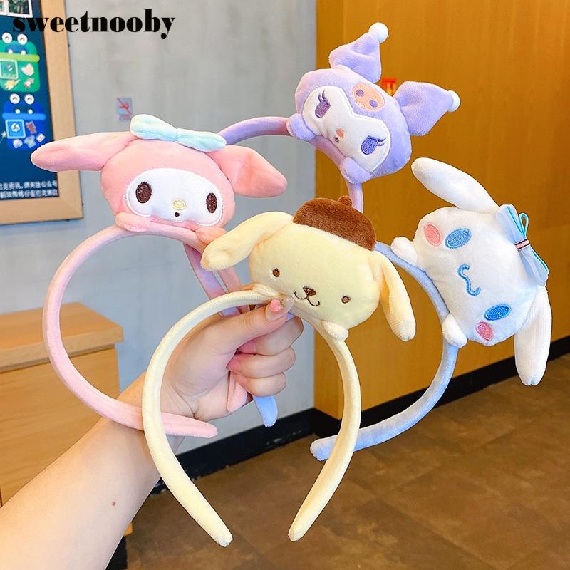 Cute cartoon hair hoop Sanrio Melody cinnamon dog washing face girl ...
