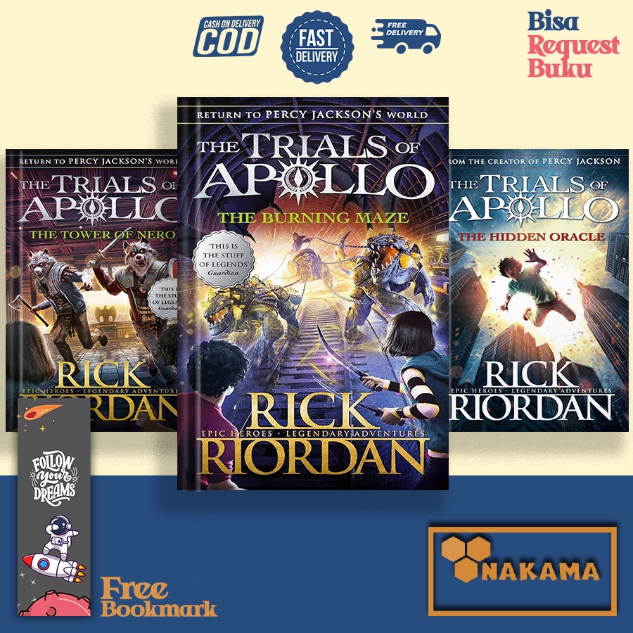 The Trials of Apollo (Book 1-5 Series) - Rick Riordan (English Version ...