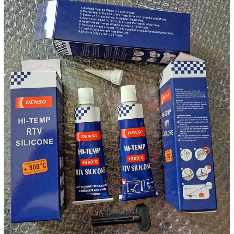 DENSO Hi-Temp +300'C RTV Silicone Gum Gasket 70ML (Gum Gam Gasket/Gum ...