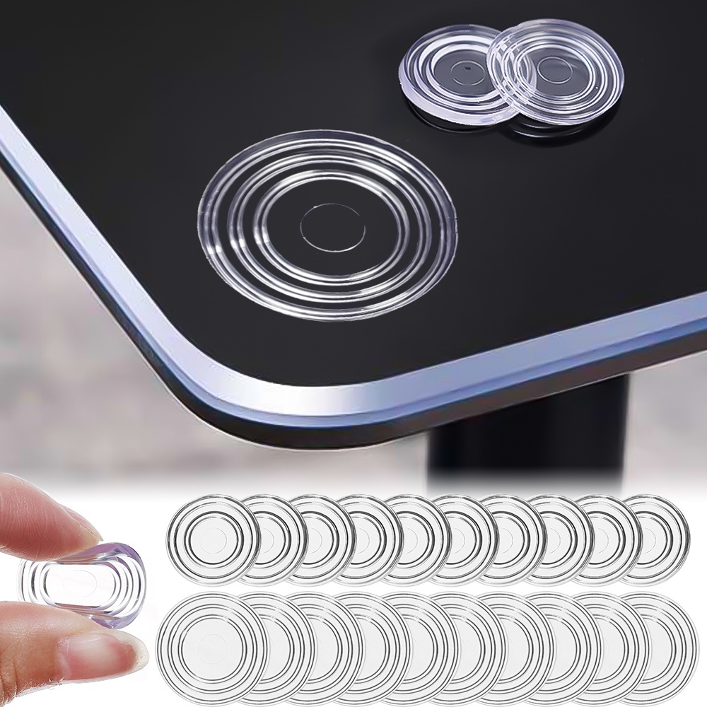 10pcs Non Adhesive Plastic Suction Pad for Table Glass Furniture Soft ...