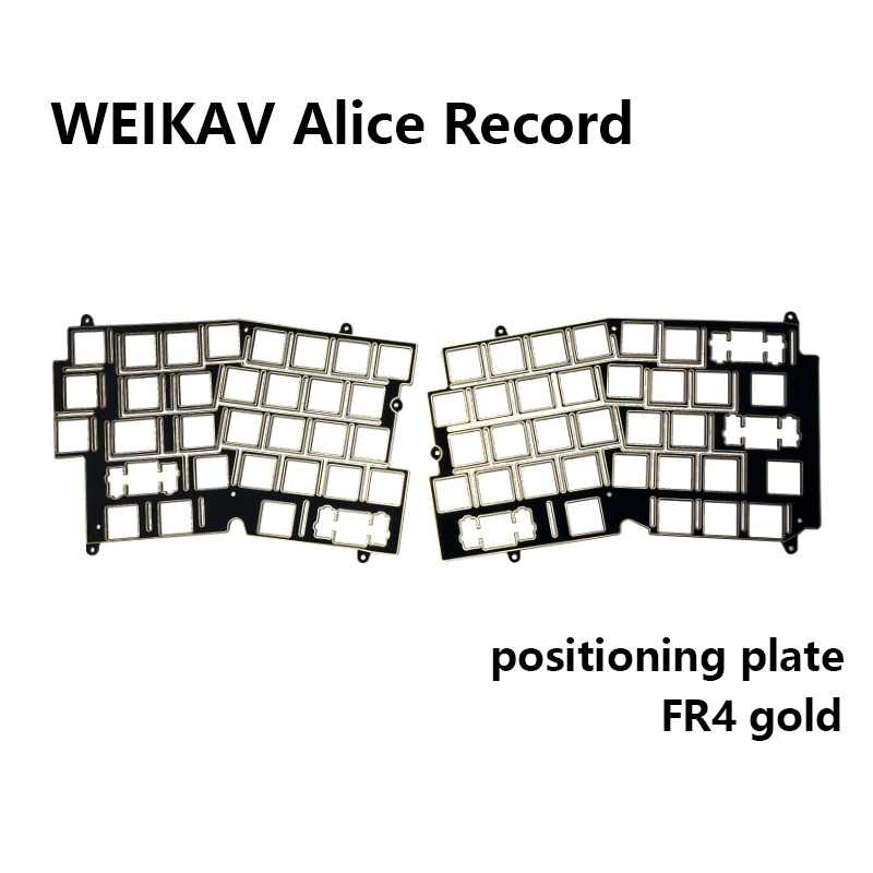 WEIKAV FR4 Plate for Record Alice Aluminum Alloy Mechanical Keyboard ...