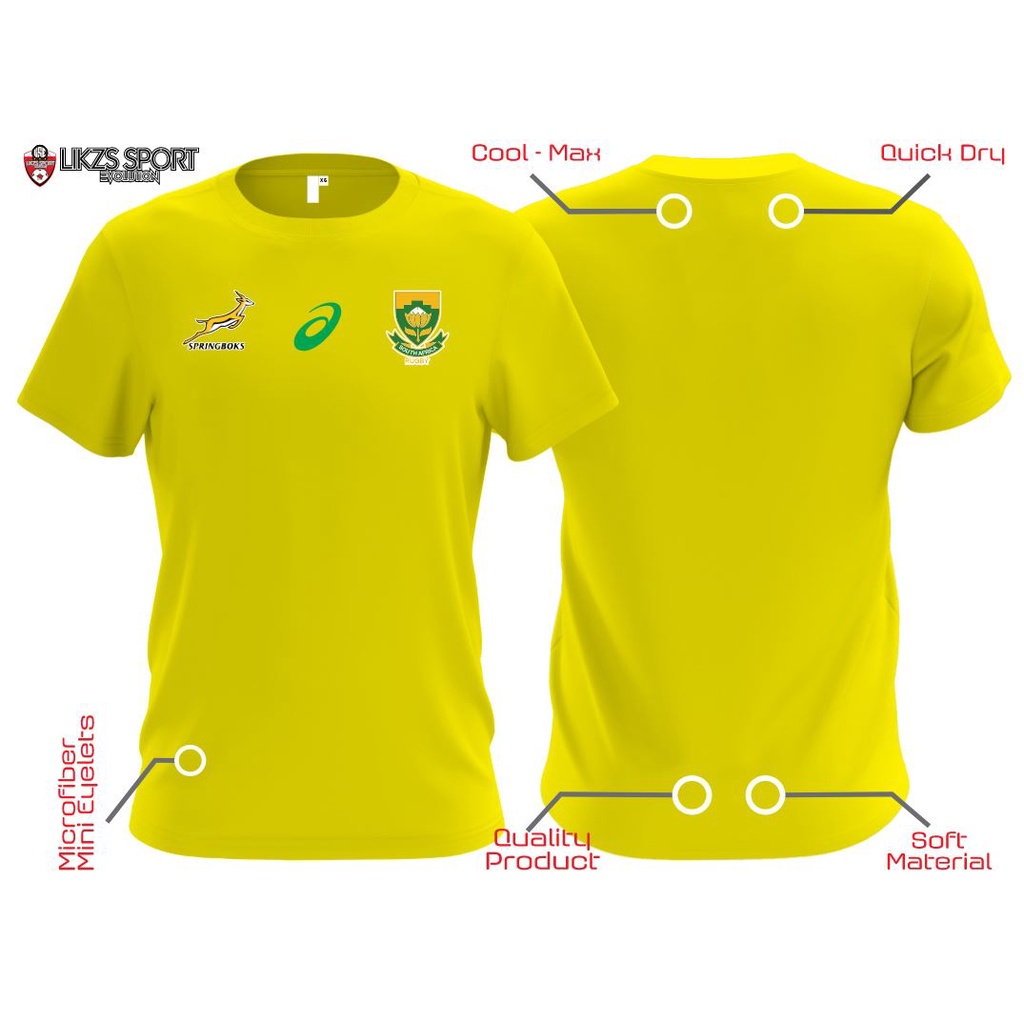 South Africa Springboks Rugby Jersey DX1 Pre Match RN Microfiber Baju ...