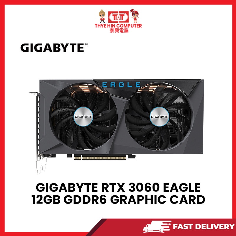 GIGABYTE RTX 3060 EAGLE 12GB GDDR6 GRAPHIC CARD | Shopee Malaysia