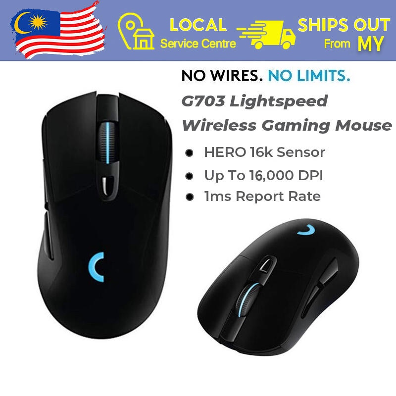 Local Delivery - G703 LightSpeed Wireless Gaming Mouse With HERO 16K Sensor Mouse | Shopee Malaysia