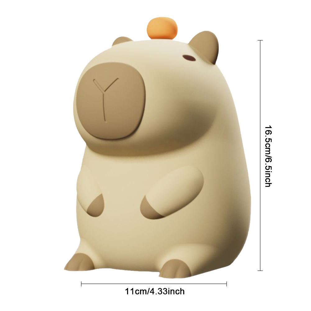 Capybara Night Light Rechargeable Capybara Sleeping Lamp for Bedroom ...