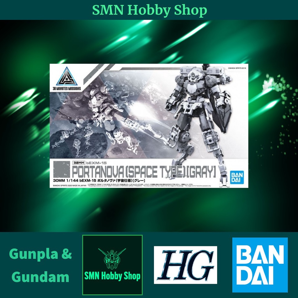 30MM 1/144 bEXM-15 Portanova Space Type Gray 018 Toys Plastic Model ...
