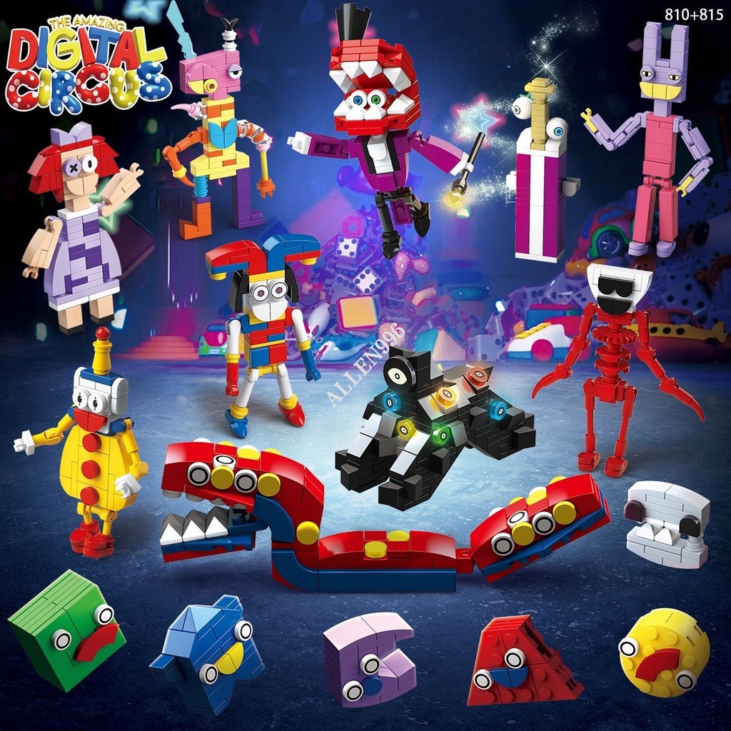 2024 New Amazing Digital Circus Character Building Blocks Set 8-in-1 ...