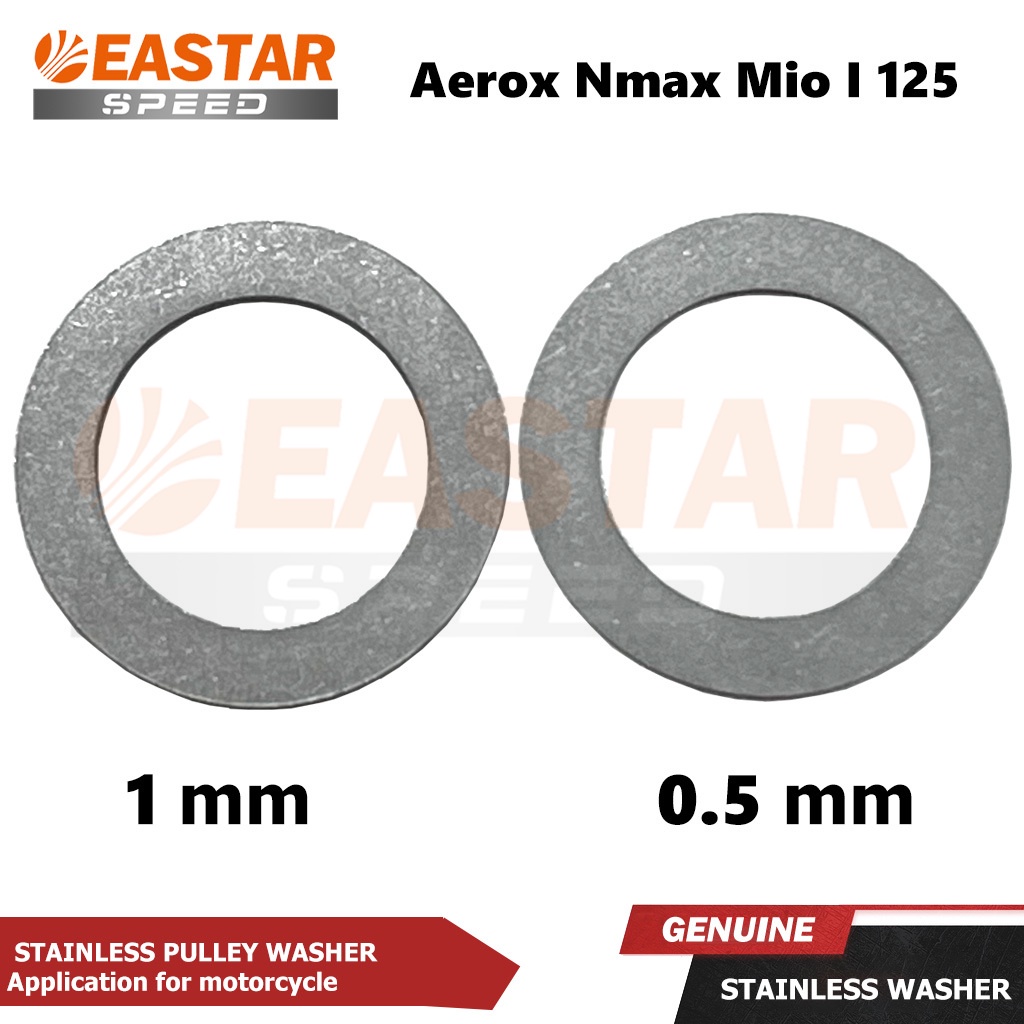 Stainless Racing Pulley Washer Aerox Nmax Mio I 125 0.5mm+1mm | Shopee Malaysia