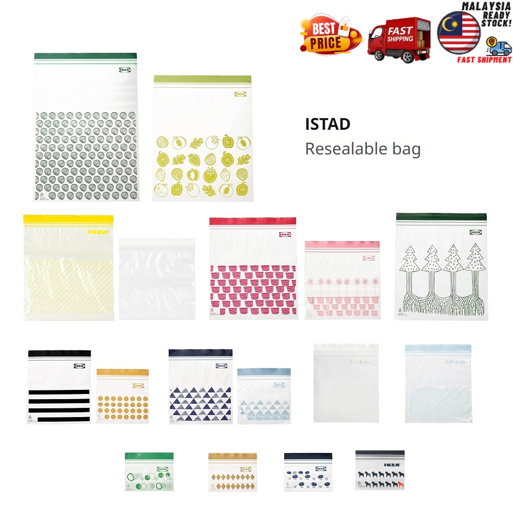 MINIKEA Resealable Double Ziplock Plastic Bag . Food Storage Bag ...