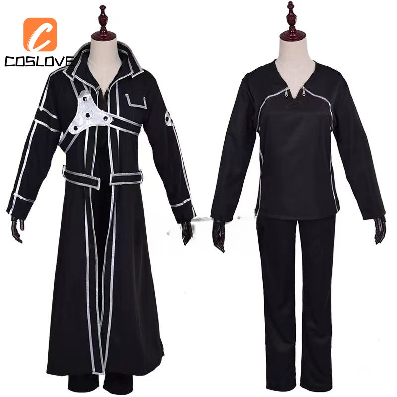 Anime Sword Art Online Narusaka Kazuto Cosplay Full Set Costume Kirito ...