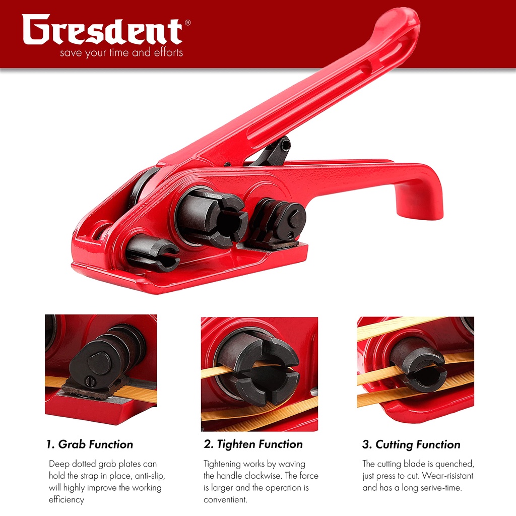 Pliers Belt Gripper Tensioner PET PP Steel strapping & Sealer Tool ...