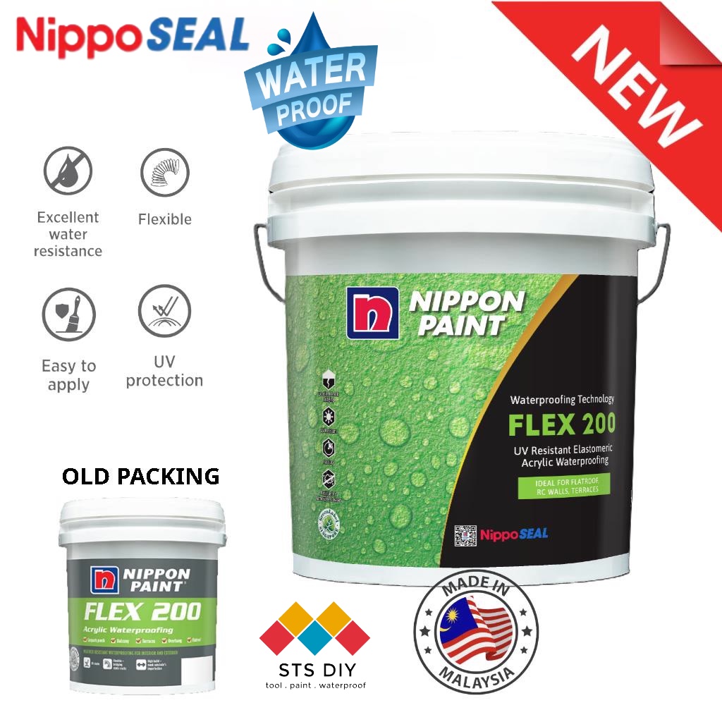 20KG NIPPON Paint FLEX 200 Arcylic Waterproofing | Shopee Malaysia