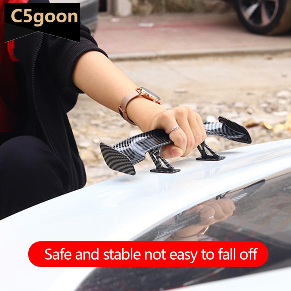 C5GOON Universal Car Mini Tail Wing Carbon Fiber Look Mini Modified ...