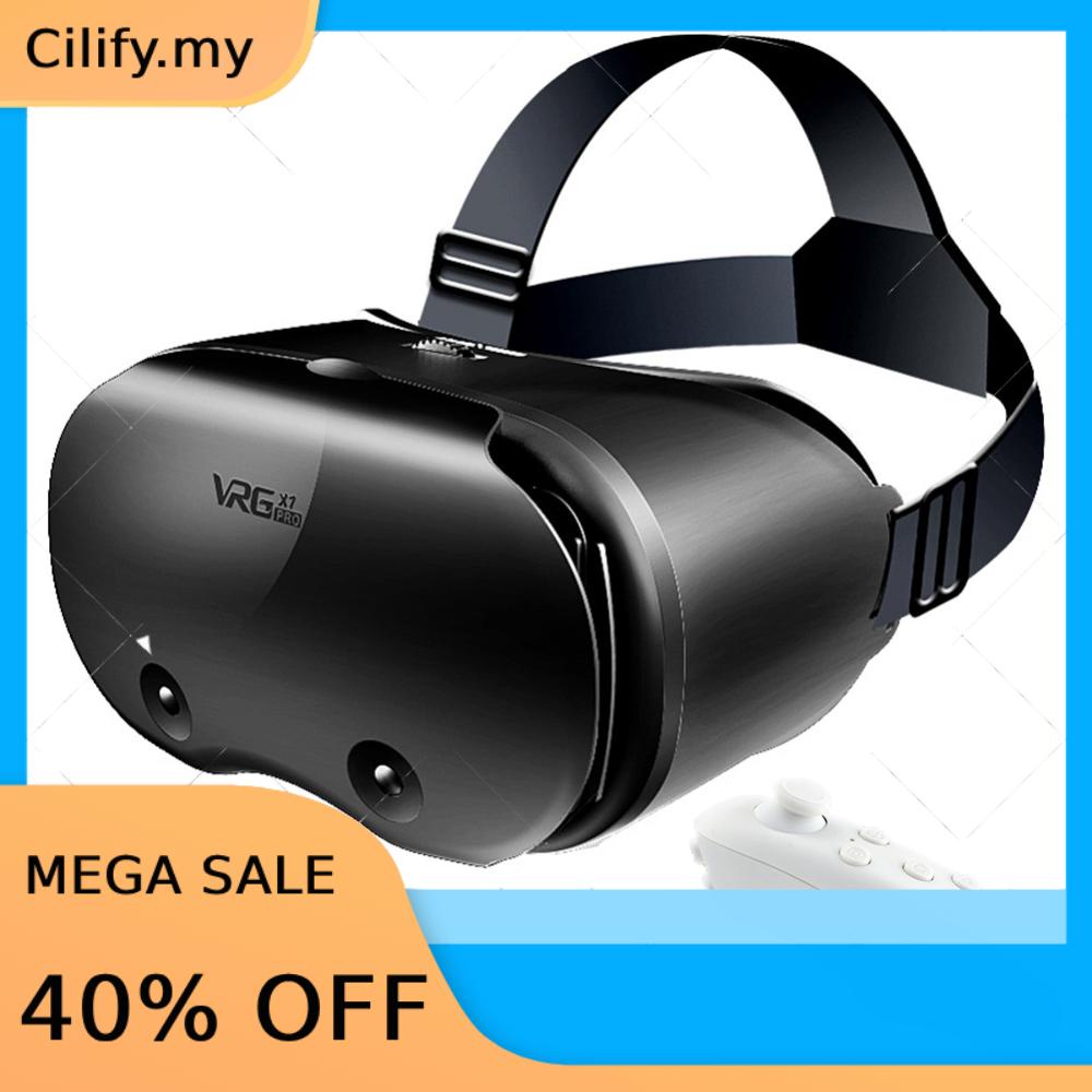 VRG Pro X7 3D VR Headset Virtual Reality Glasses Helmet with Controller ...